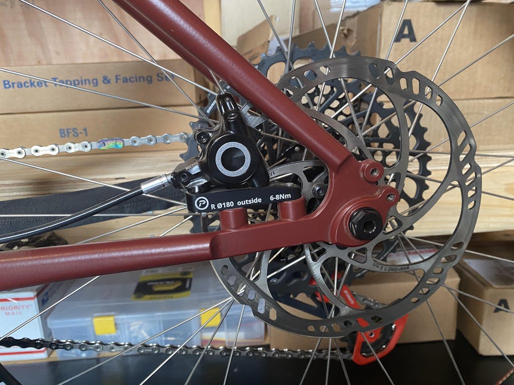 180mm Rear Disc Rotor Adapter for flat mount road/gravel frames ...