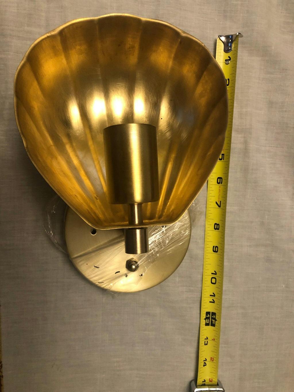 ART DECO SHELL SCONCE WALL LIGHT FIXTURE MODEL No. 8270 - Peared Creation