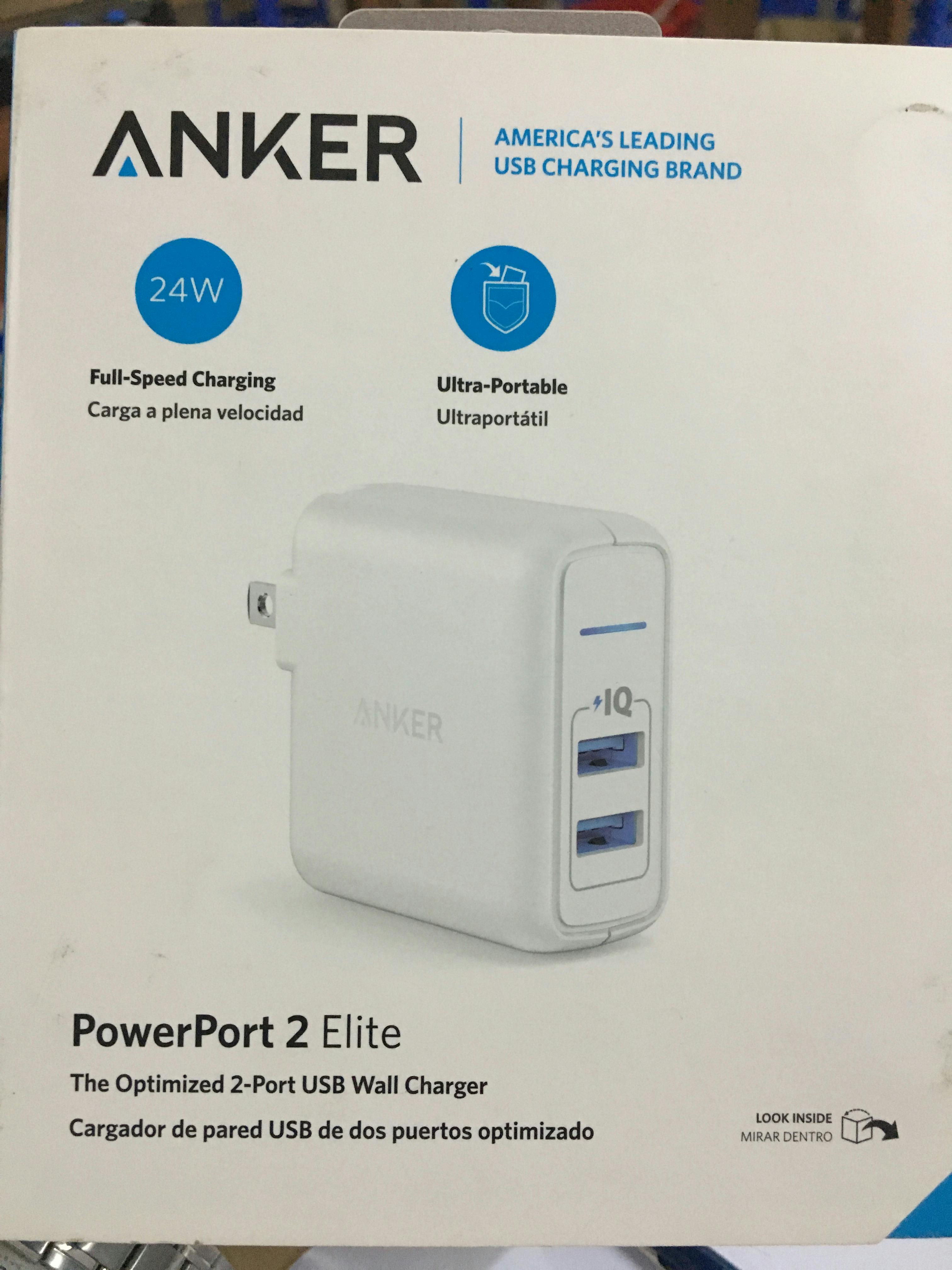 Anker PowerPort Elite 2 Dual Port Wall Charger - Penguin.com.bd