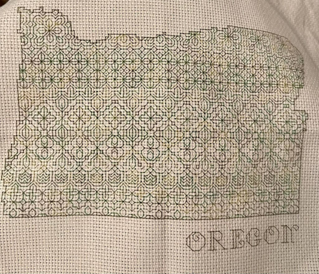 Blackwork Pattern - Oregon Blackwork – Peppermint Purple