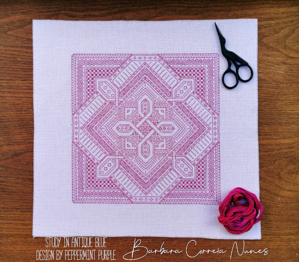 Study In Antique Blue – Peppermint Purple