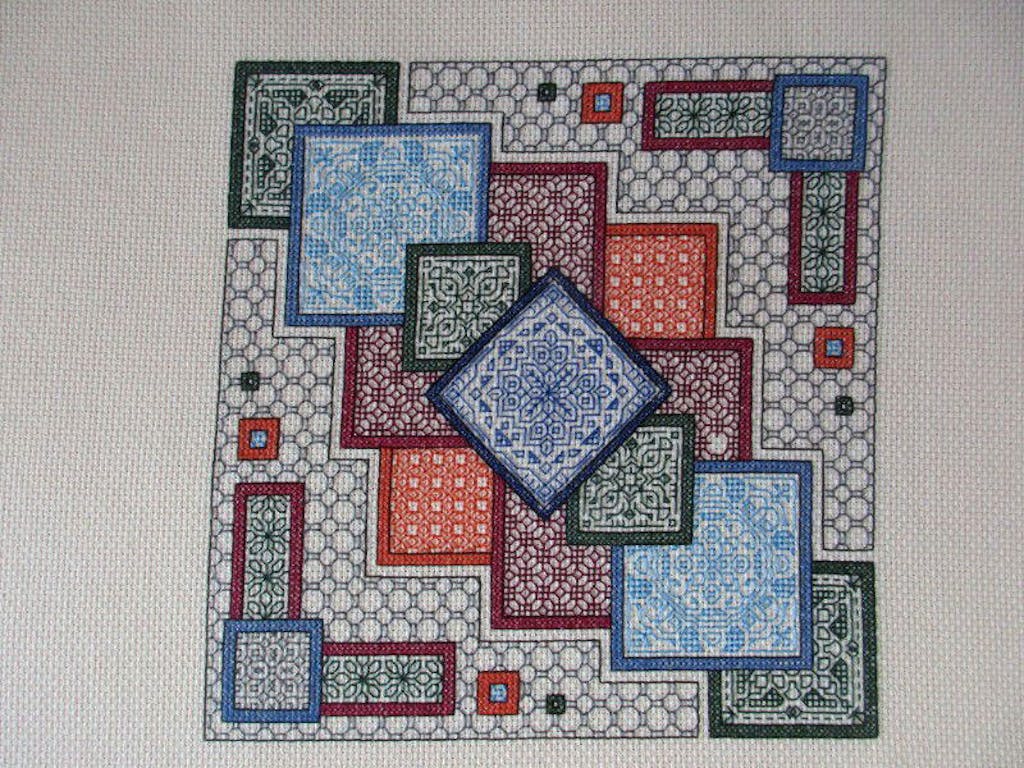 Blackwork Pattern - Blackwork Abstract Pattern – Peppermint Purple