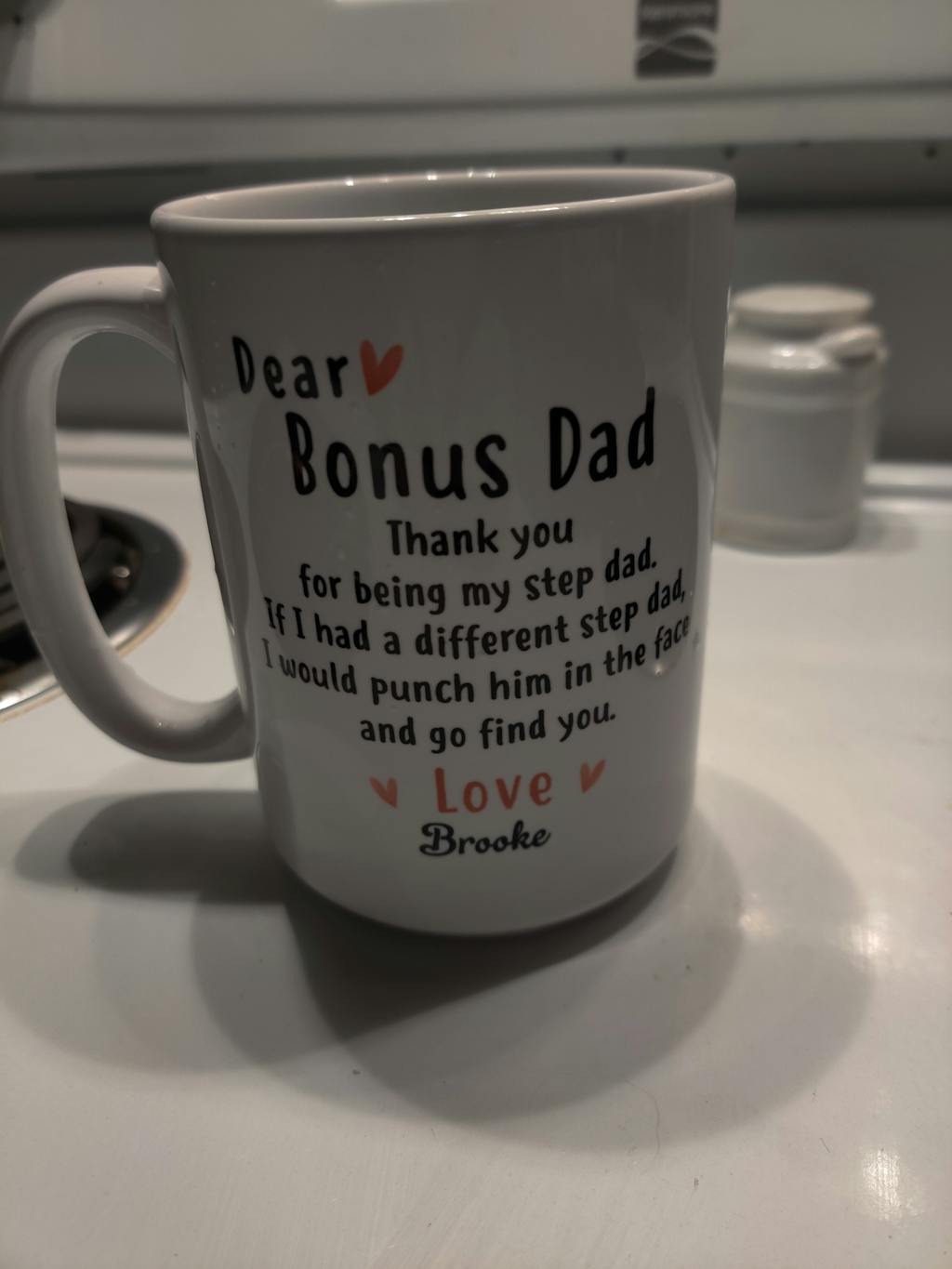 Dear Bonus Dad Personalized Mug, Thank you Step Dad, Father's Day gift ...