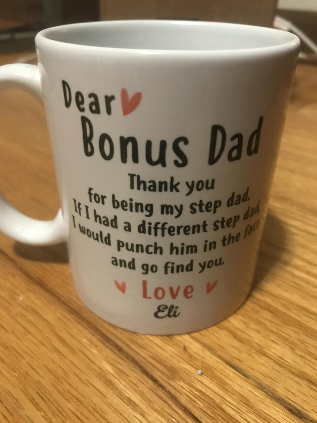 Dear Bonus Dad Personalized Mug, Thank you Step Dad, Father's Day gift ...
