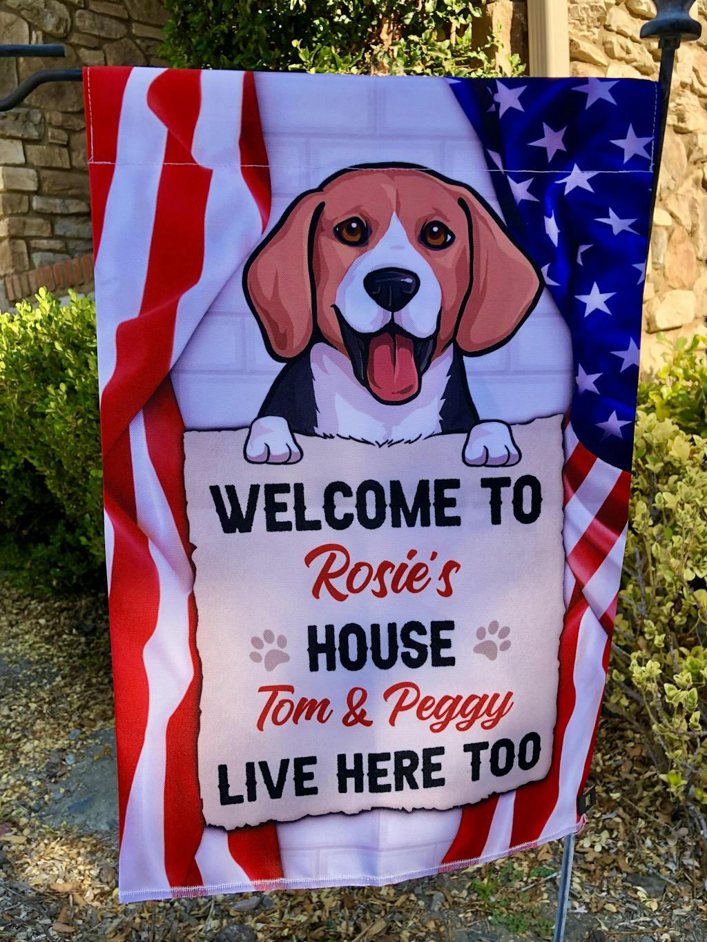 Welcome To The Dog House, Personalized Garden Flags, Decoration For Do ...