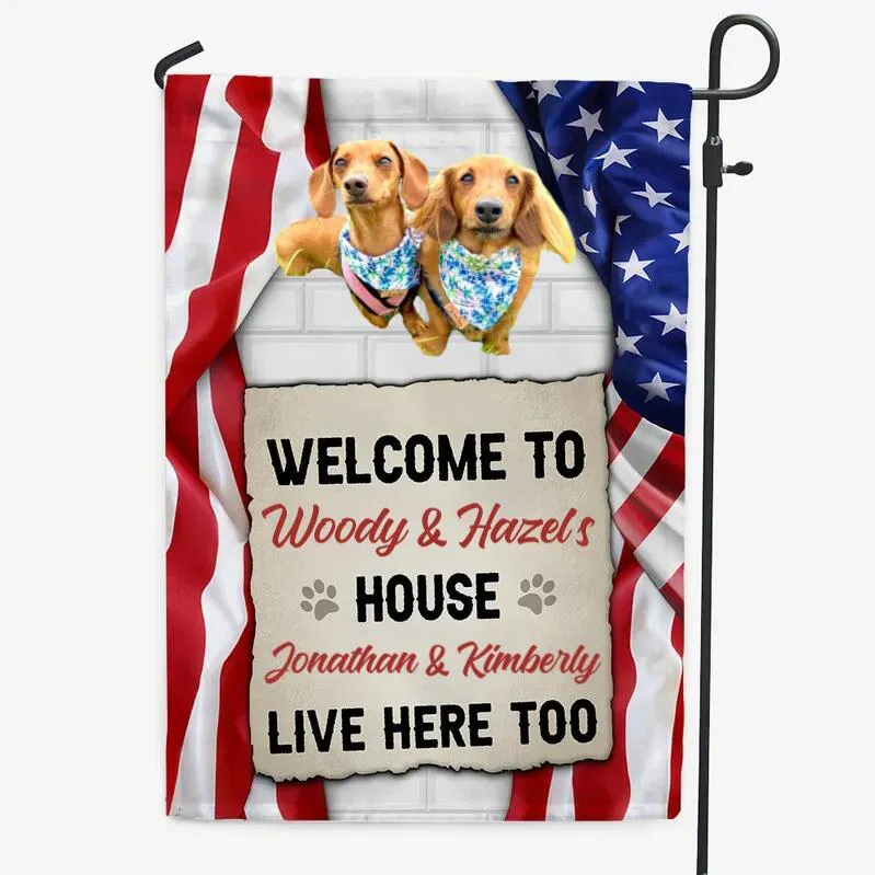 Welcome To The Dog House, Personalized Garden Flags, Gifts For Dog Lov ...