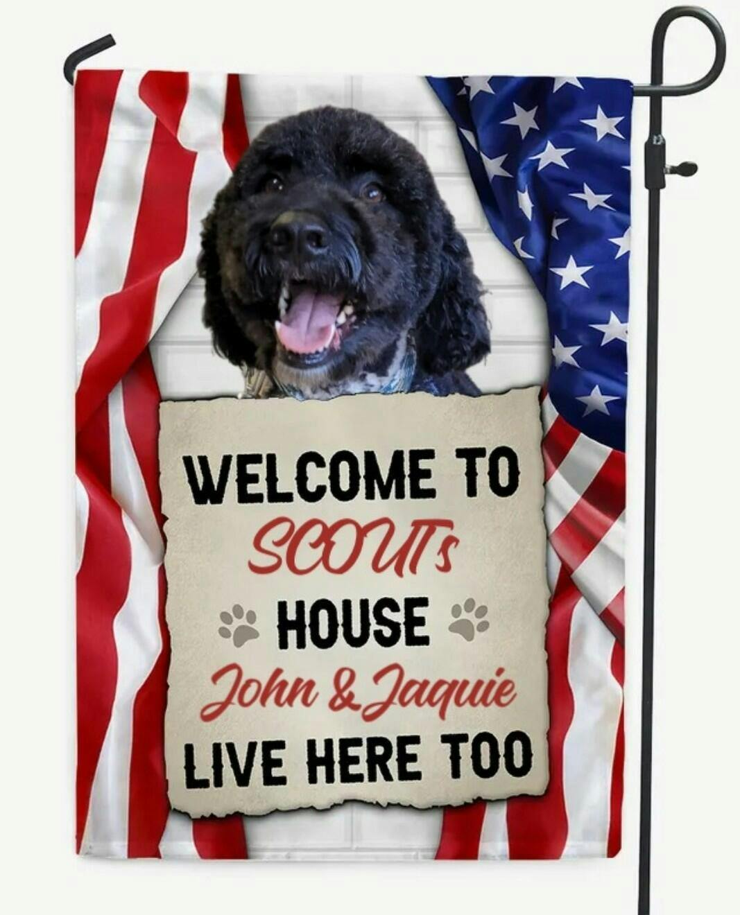 Welcome To The Dog House, Personalized Garden Flags, Gifts For Dog Lov ...