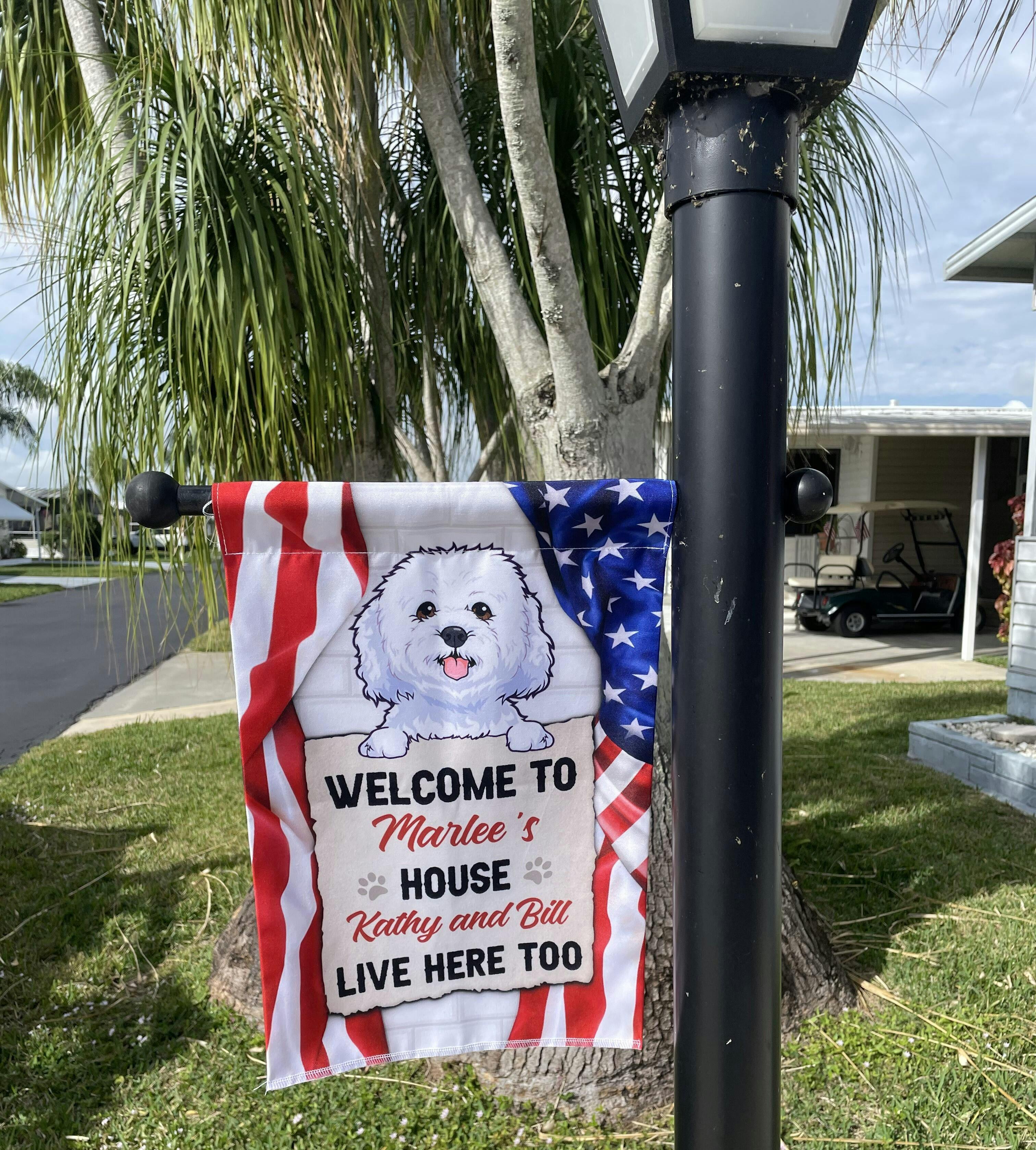 Welcome To The Dog House, Personalized Garden Flags, Decoration For Do ...