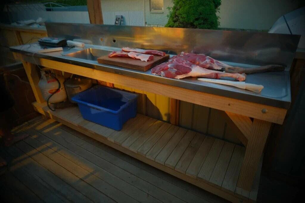 Fish-Filleting Table | Buy strong outdoor filleting bench – Peter & Son NZ