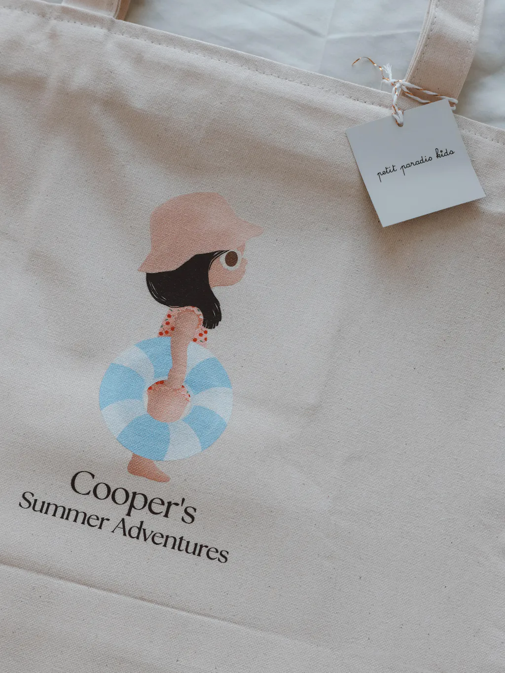 Personalized Beach Bag Tote for Kids - Summer Tote Bag – Petit Paradis KIDS