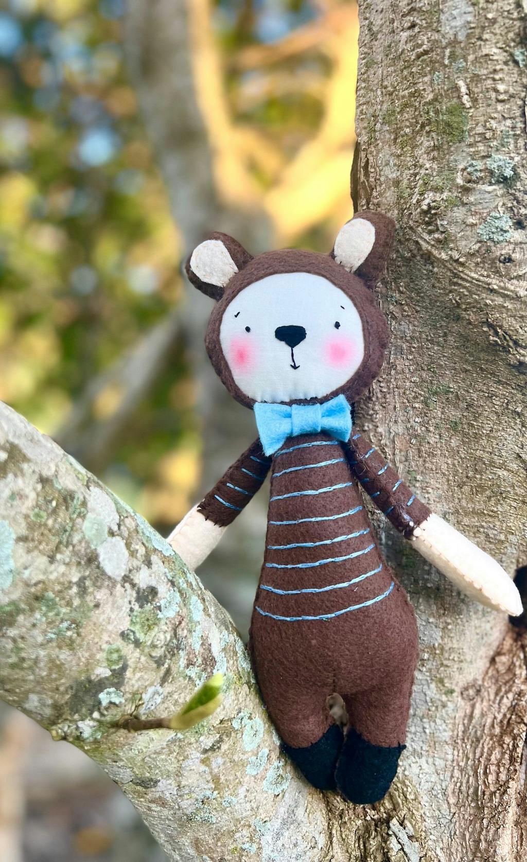 Teddy Bear Sam - PDF sewing pattern and tutorial – Petras Wonderland
