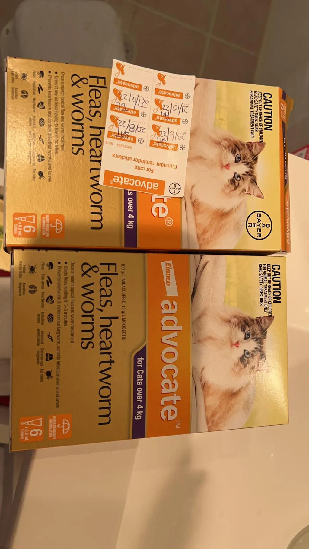 Advocate 6 tubes | Cat Dewormer & Flea Control (4kg+) | Petso Au