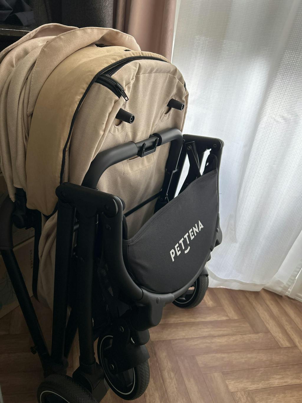 3秒で折りたためる分離式ペットカート PETTENA｜中型犬・多頭飼い対応（耐荷重25kg）＆軽量コット付きバギー