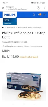 Buy Philips Profile Shine LED Strip light online in India | Philips ...