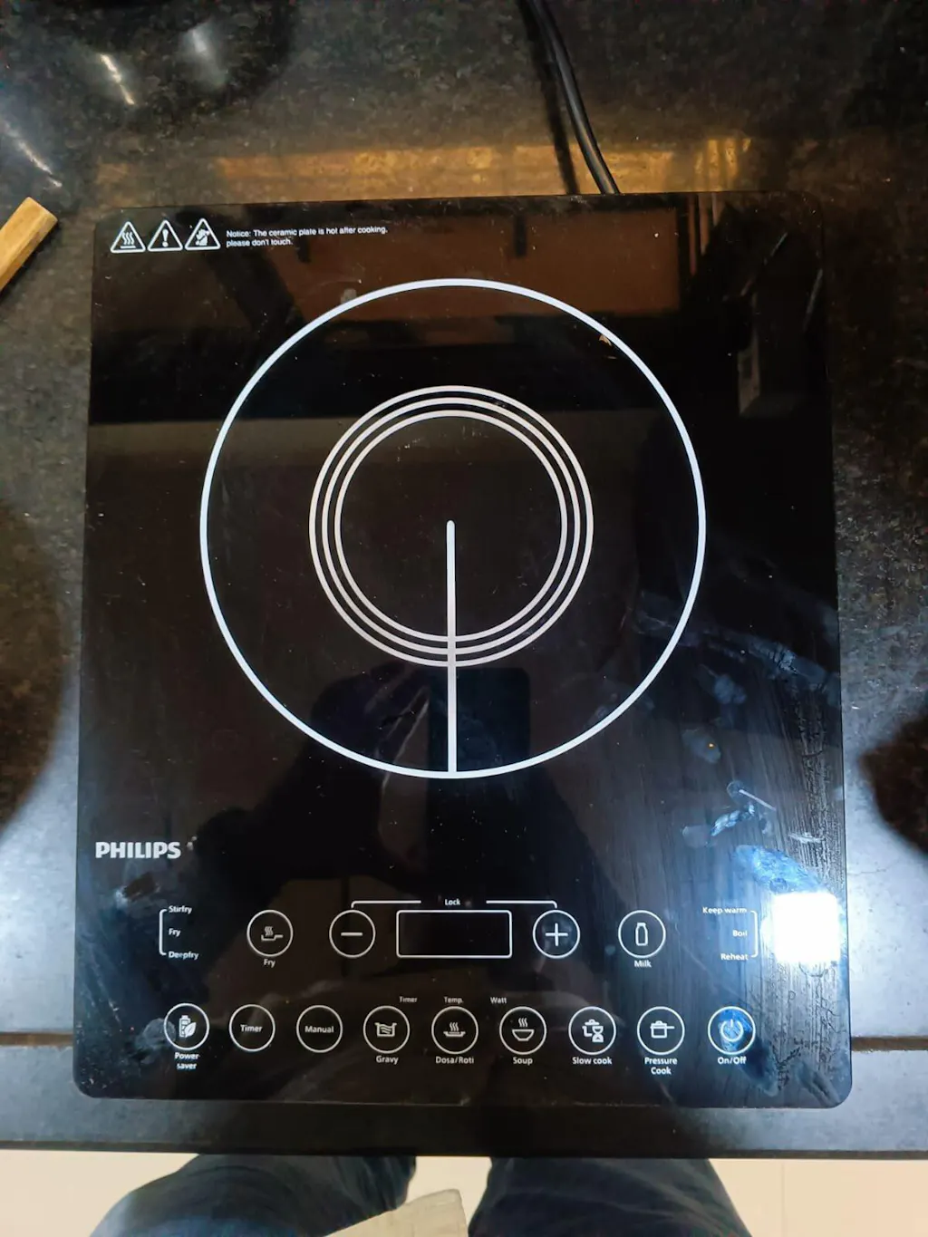 Buy Philips HD4995 Induction Cooktop 2100W with Triple MOV