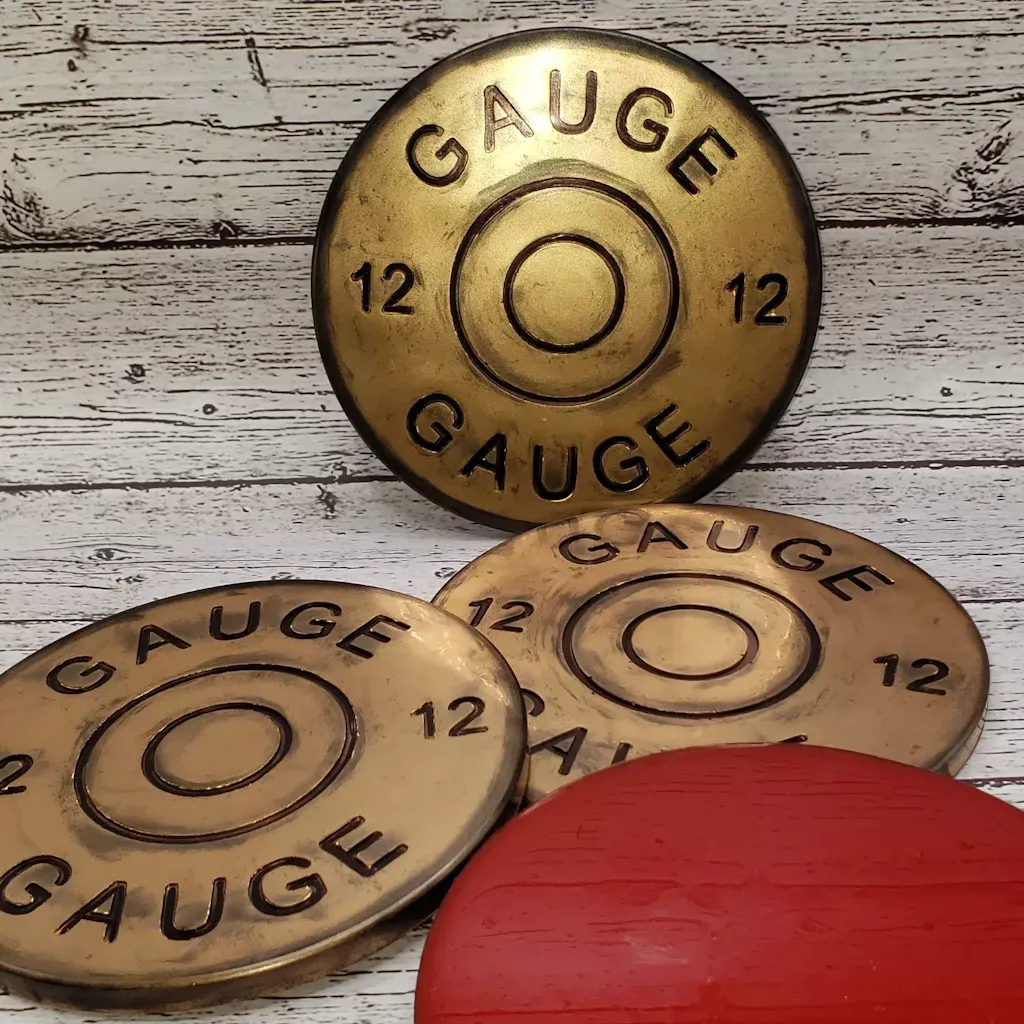 12 Gauge Brass End Shotgun Shell Silicone Resin Coaster Mold, Unique M ...