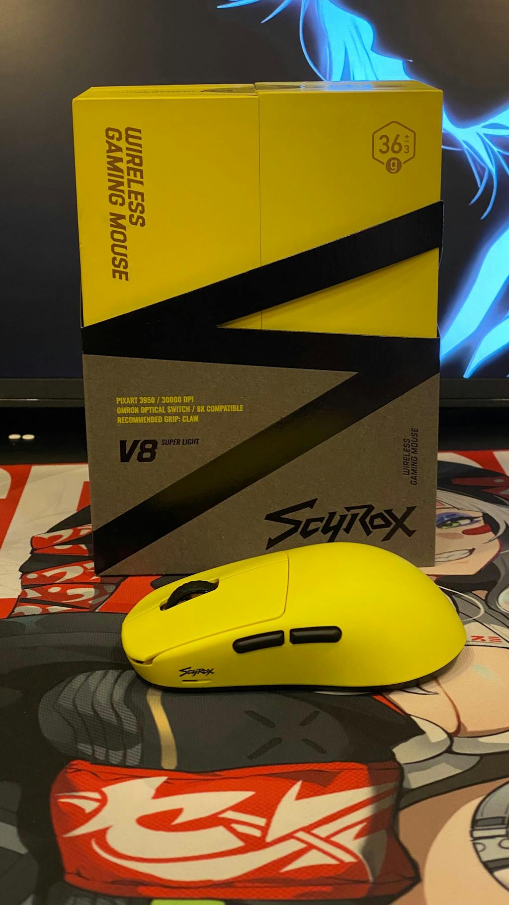 Chuột Scyrox V8 đối xứng 36g 8KHz | Phong Cách Xanh