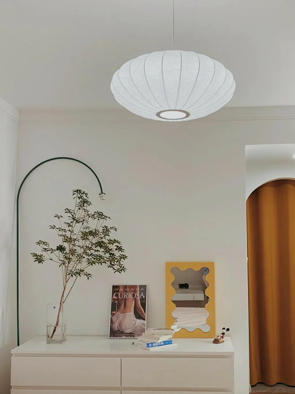 White Saucer Nelson Bubble Pendant Light | Ping Lighting