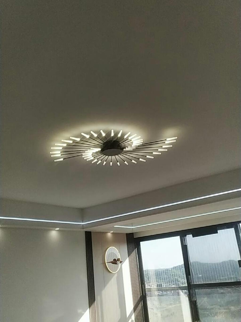 Sputnik LED Semi Flush Mount Ceiling | Ping Lighting