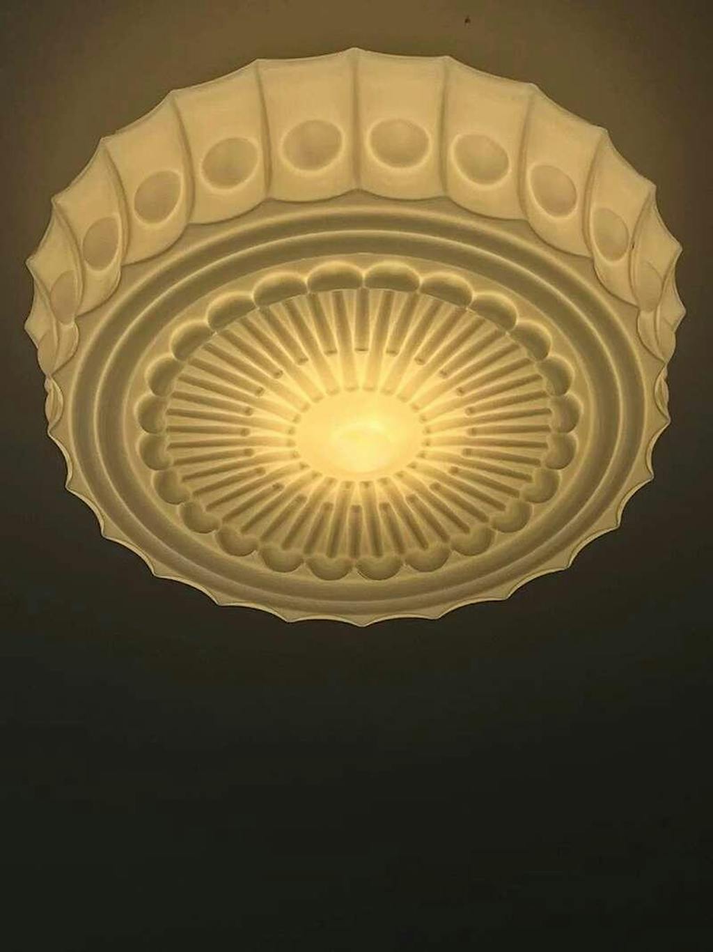 Vintage Art Pendant Light | Round Ceiling Light | Ping Lighting