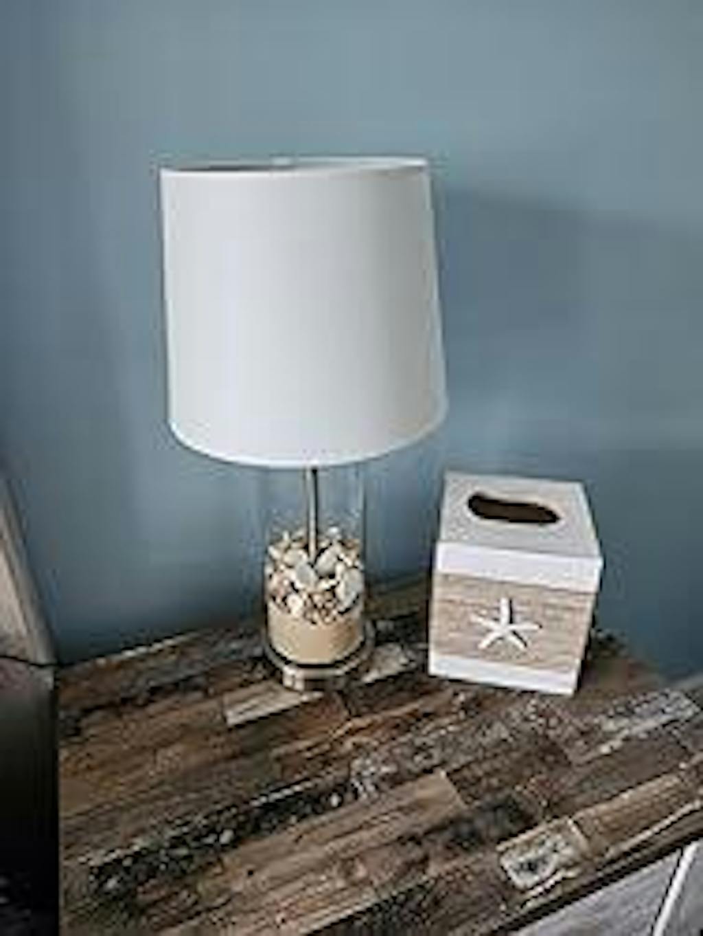 Glass Fillable Table Lamp | Steel Base Clear Fillable Lamp | Ping Lighting