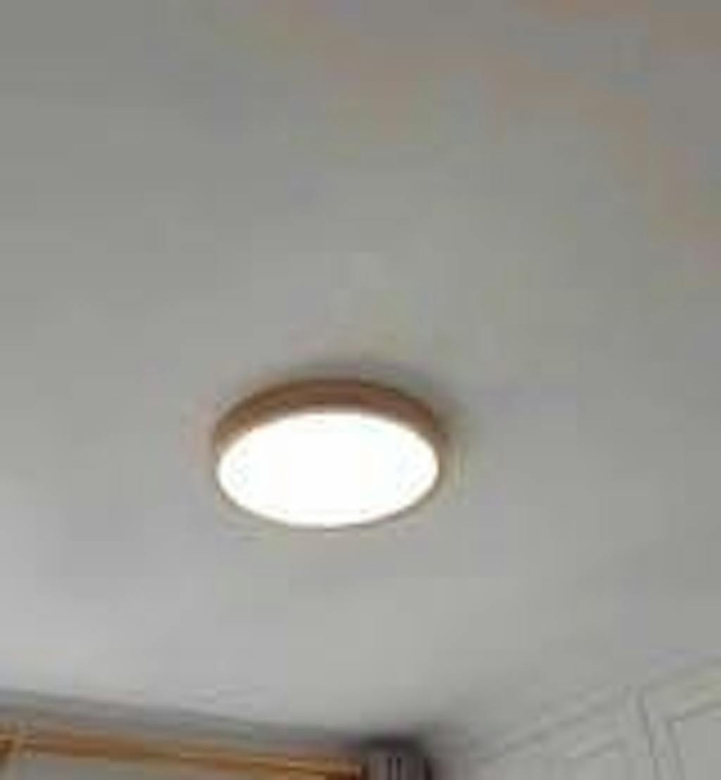 Wooden Flush Mount Light | Circle Wood Ceiling Light Fixture | Ping ...
