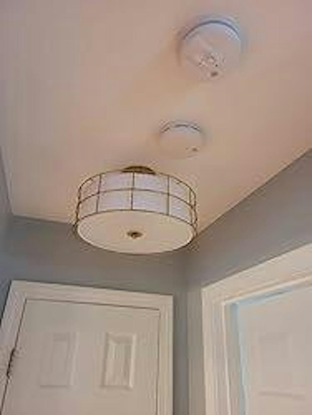 Fabric Drum Shade Flush Mount Light | Linen Ceiling Light | Ping Lighting