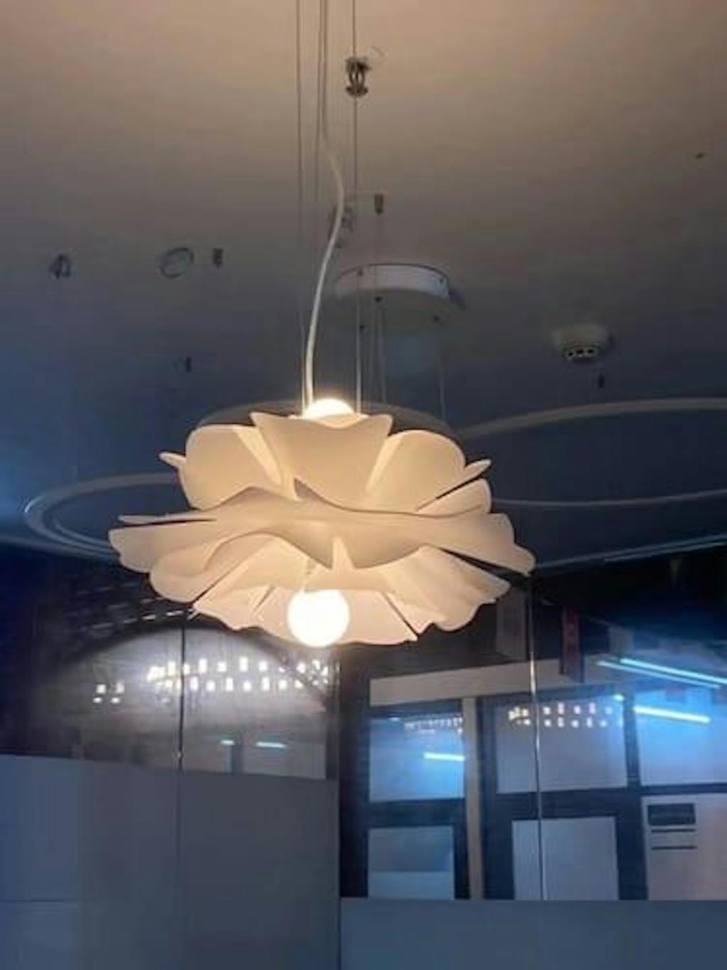 Creative Acrylic Hanging Lamp | Layered Floral Pendant Light | Ping ...