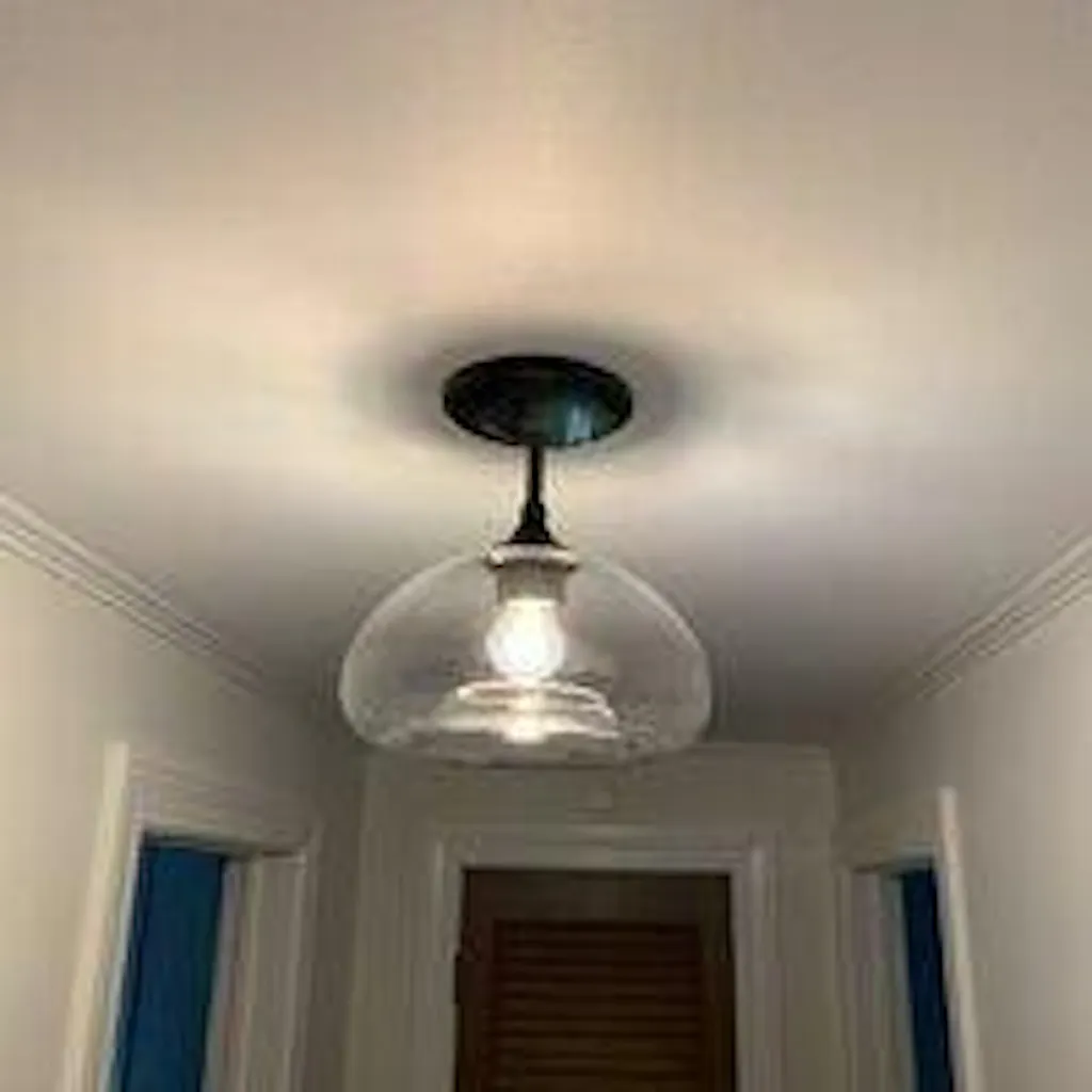 Minimalist Clear Glass Ceiling Light | Modern Clear Glass Ceiling Light ...