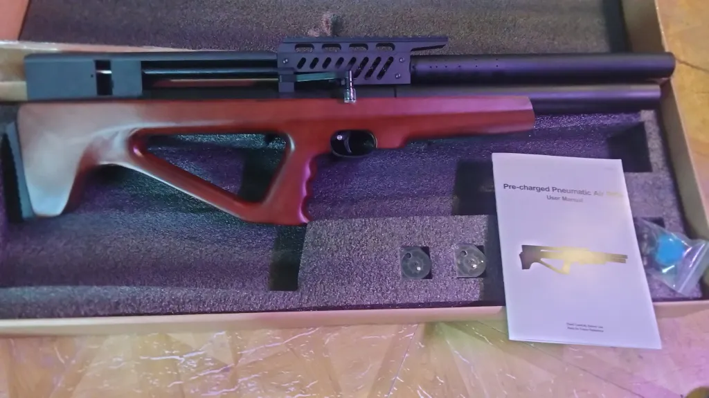 9 Pellet .22Cal Bullpup PCP Air Gun High Power for Small Game Hunting