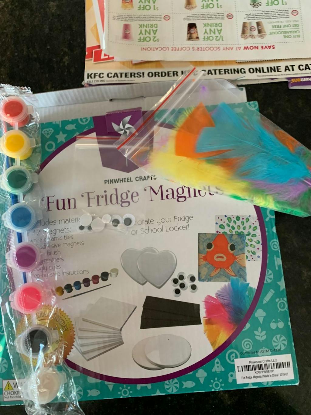 Cute DIY Fridge Magnet For Kids – Pinwheel Crafts
