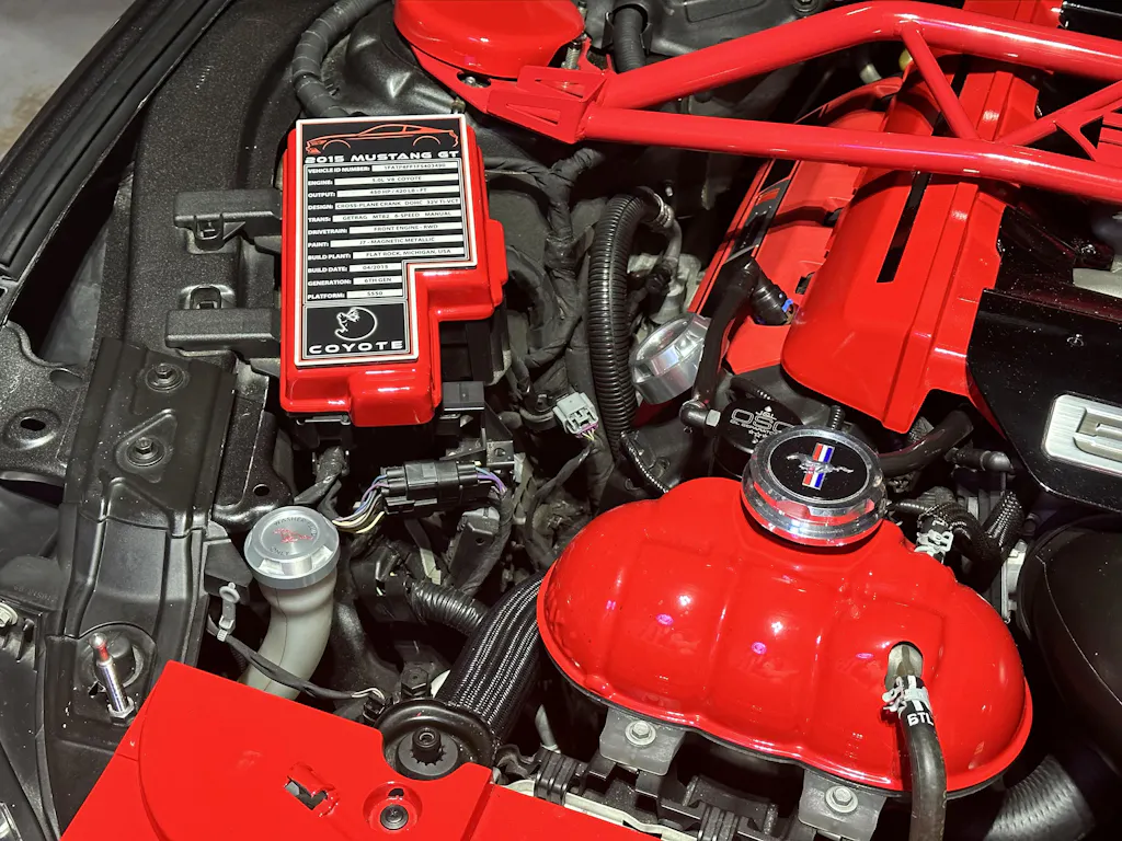 2015 FORD MUSTANG GT Engine Bay Build Plaque – Pixel Autoworks