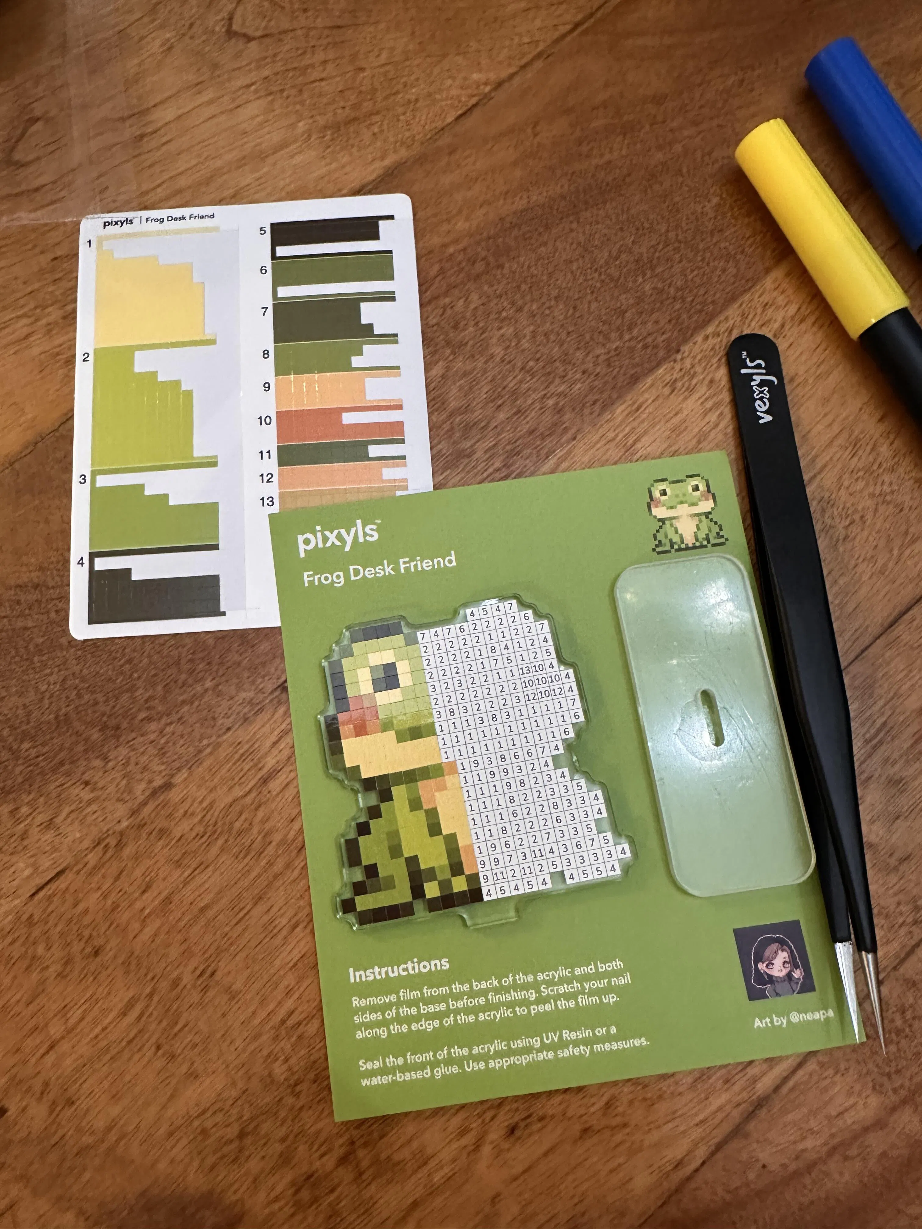 Frog Desk Friend Acrylic Standee Collectible | Pixel Art Sticker by ...