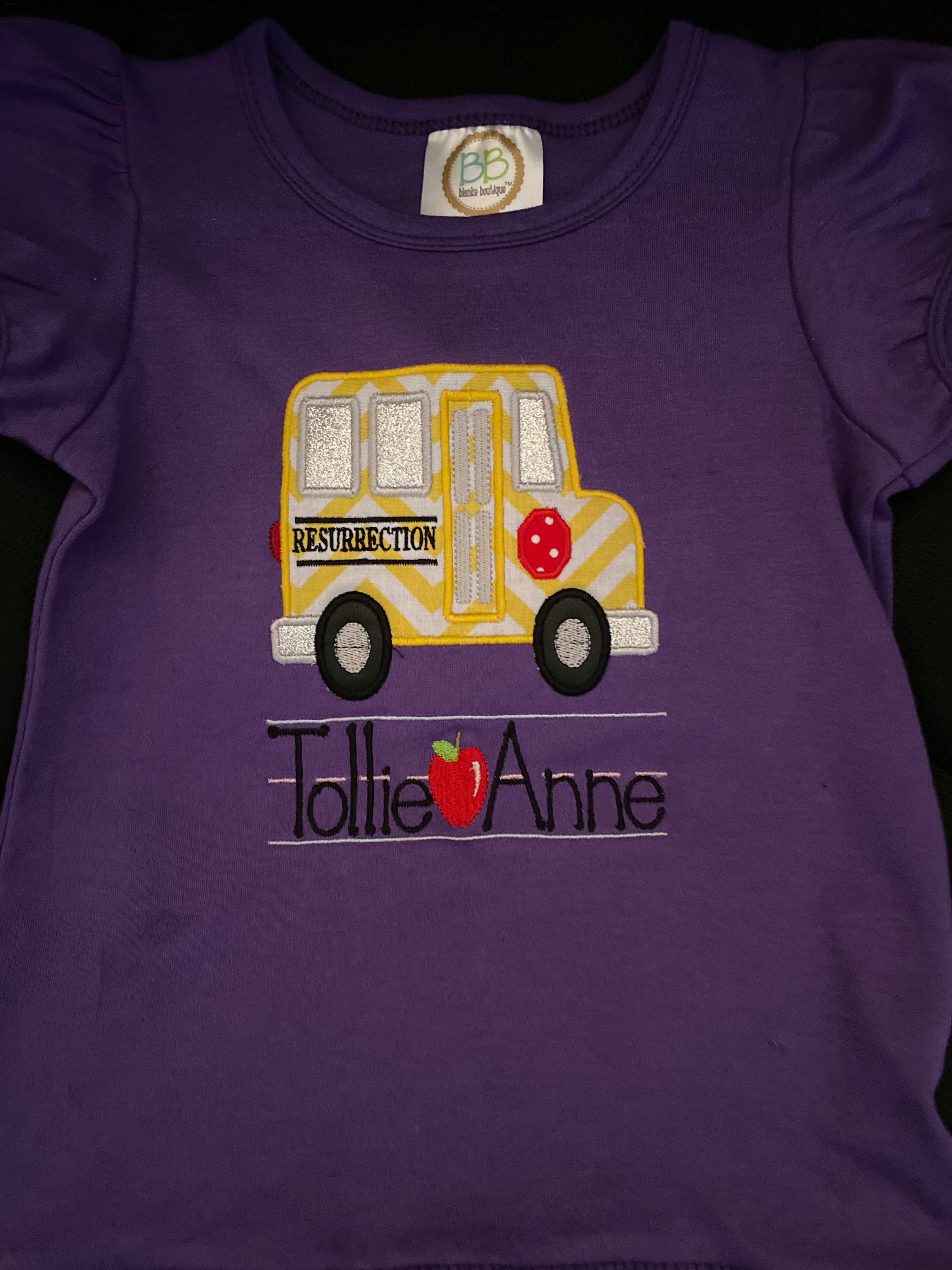 Sewing & Needlecraft Sewing & Fiber bus embroidery design 4 Sizes ...