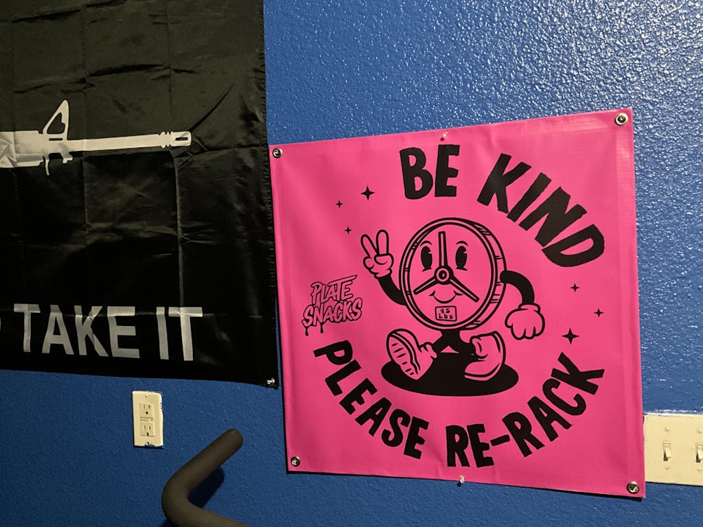 Please Re-Rack Banner