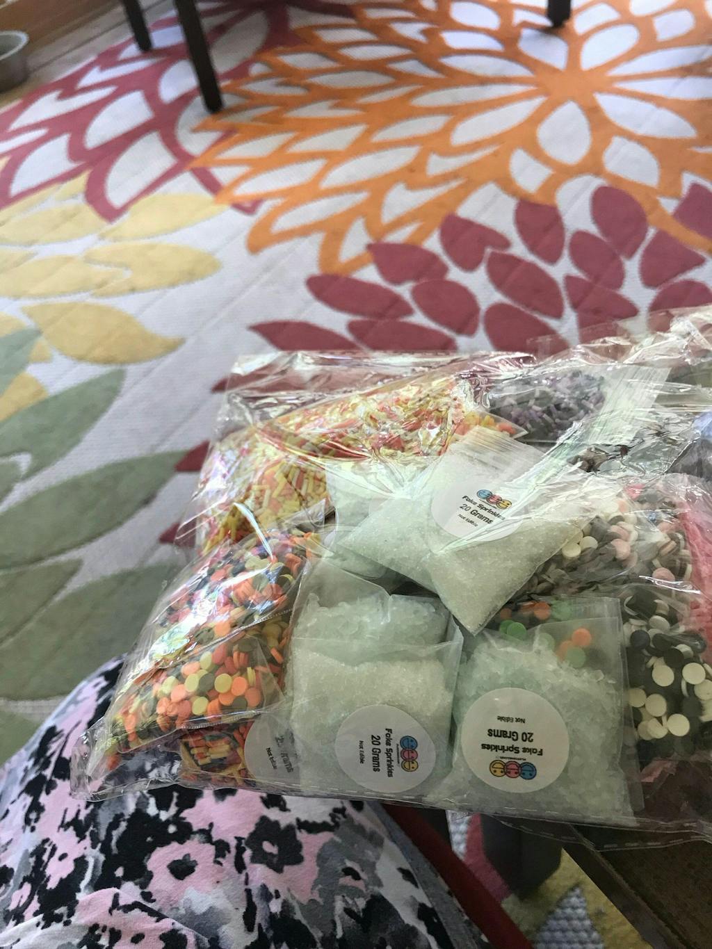 Gumdrops Sugar Coated Gummy Fake Candy Gum Drops 7 Colors Realistic Fa ...