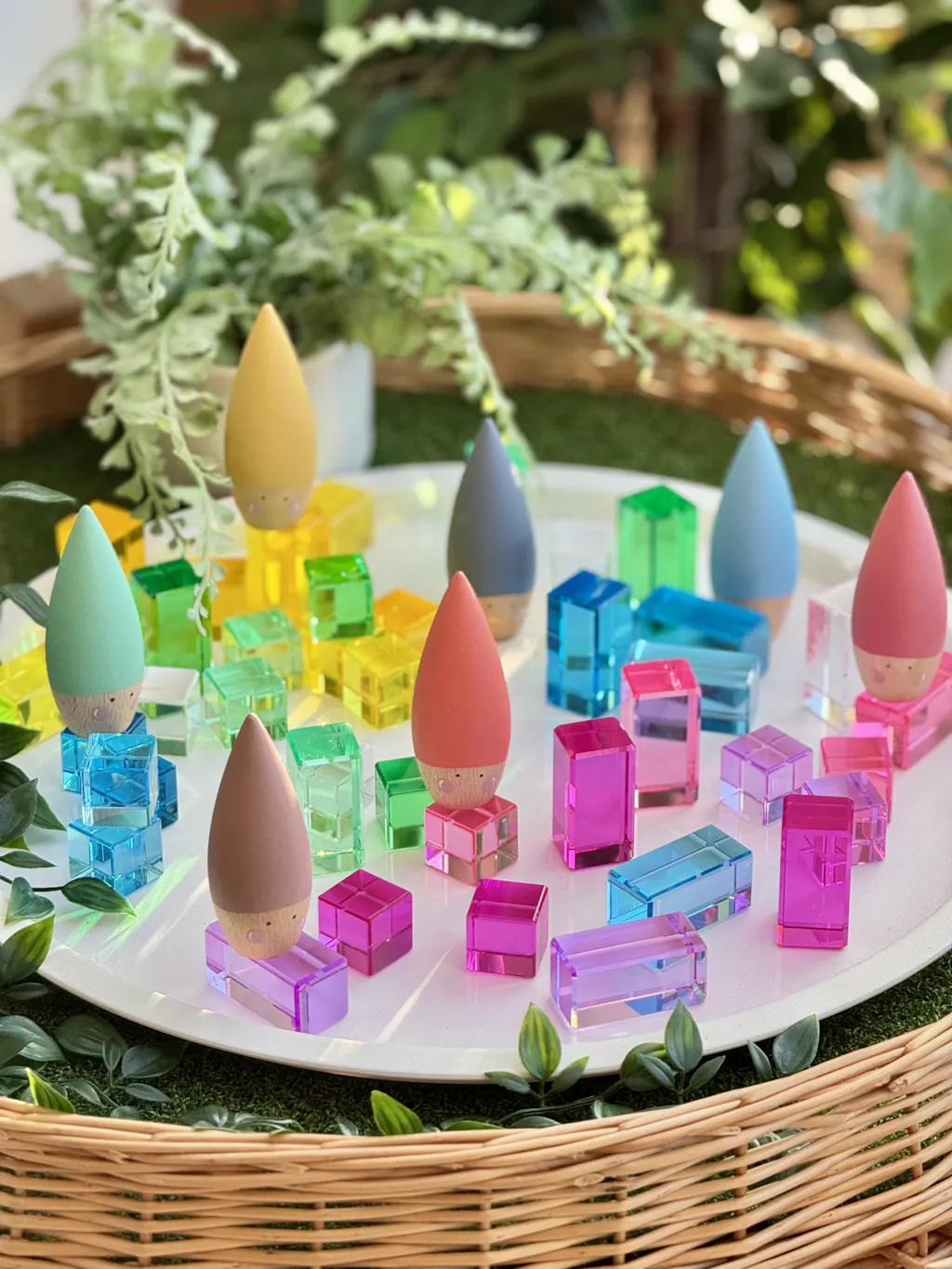 40 Mixed Lucite Blocks (Cubes & Rectangles - Light Colours) – Playful ...