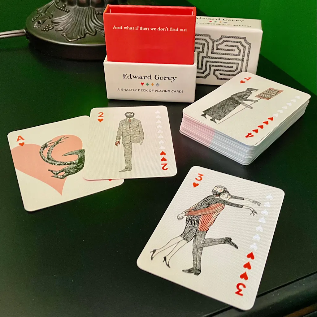 Edward Gorey Playing Cards with Magnetic Tuck Box – PlayingCardDecks.com