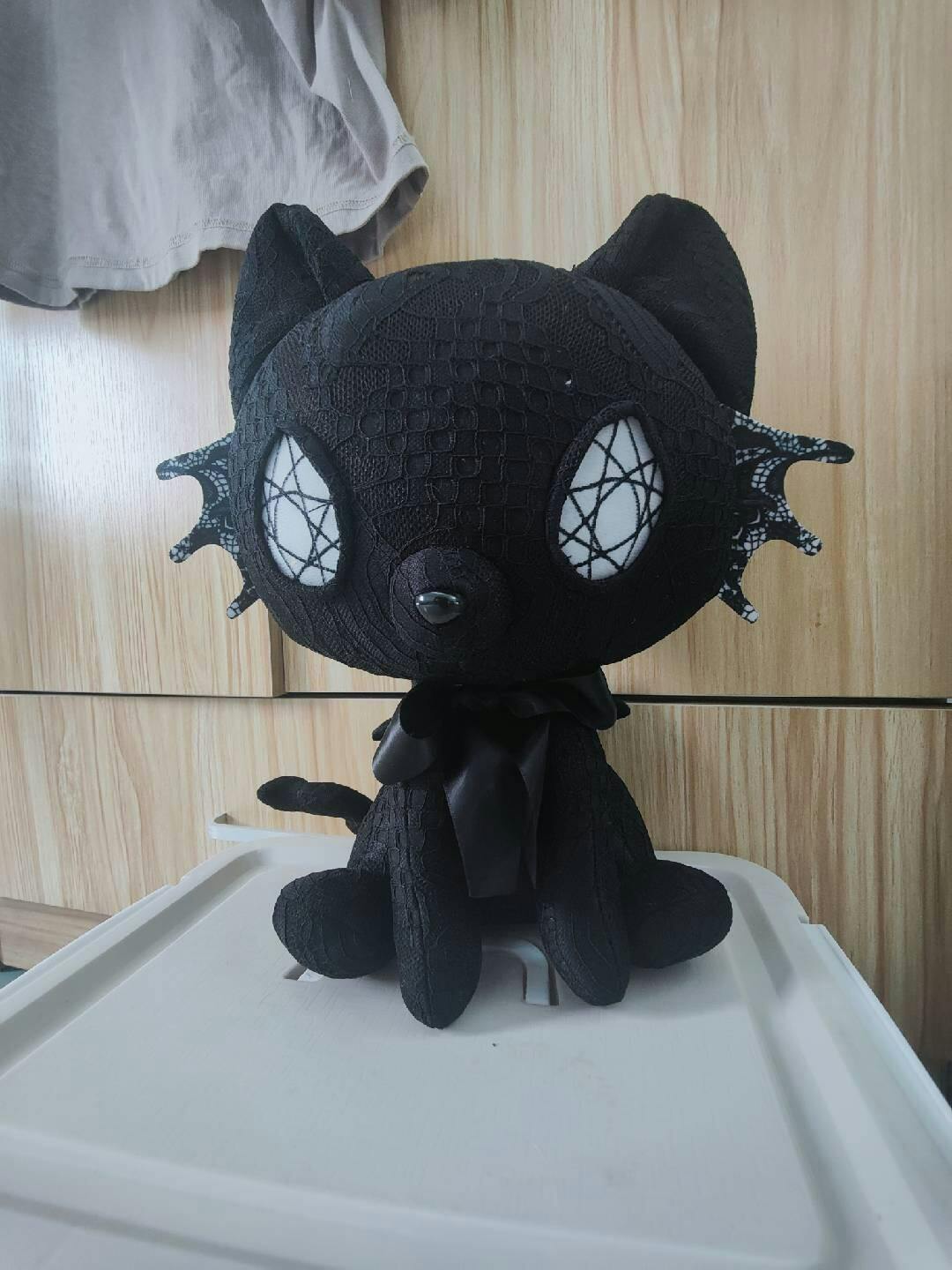 Vampire Goth Black Cat Stuffed Animal - PlushThis| Plushies & Stuffed Animals