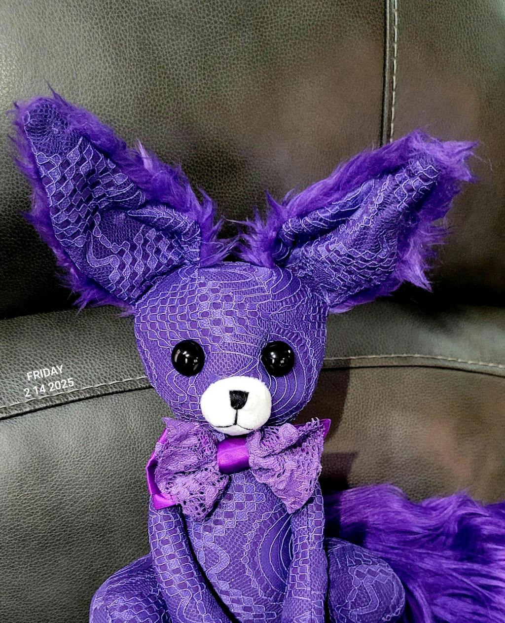 Goth Purple Fox Stuffed Animal
