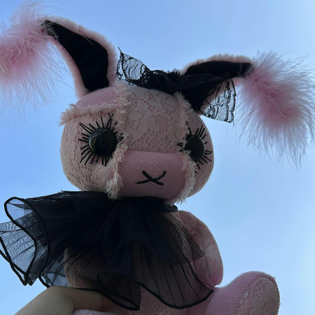 Pink Emo Bunny Stuffed Animal - PlushThis| Plushies & Stuffed Animals
