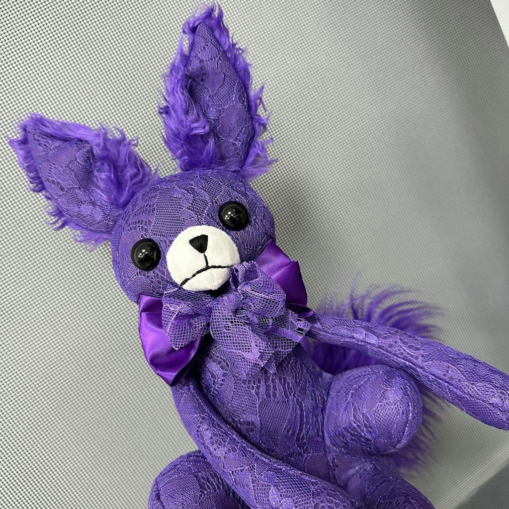 Goth Purple Fox Stuffed Animal - PlushThis| Plushies & Stuffed Animals