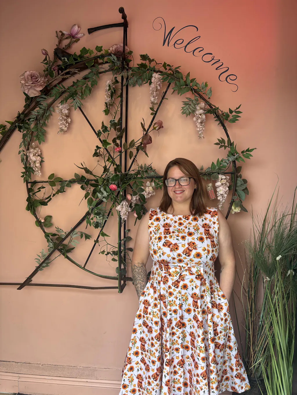 Happy Hatty Highland Cow Swing Dress – Pocket Watch and Petticoats