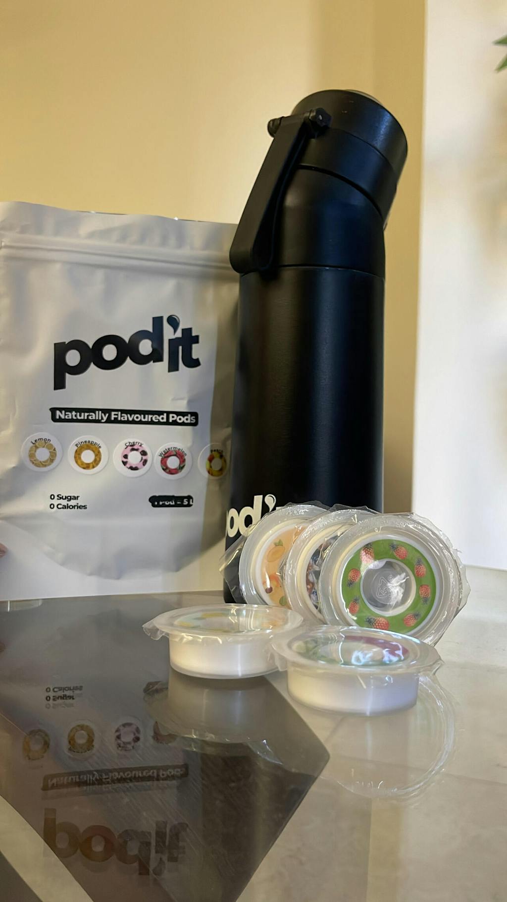 Podit® | Water Bottles, experience flavored water through scent