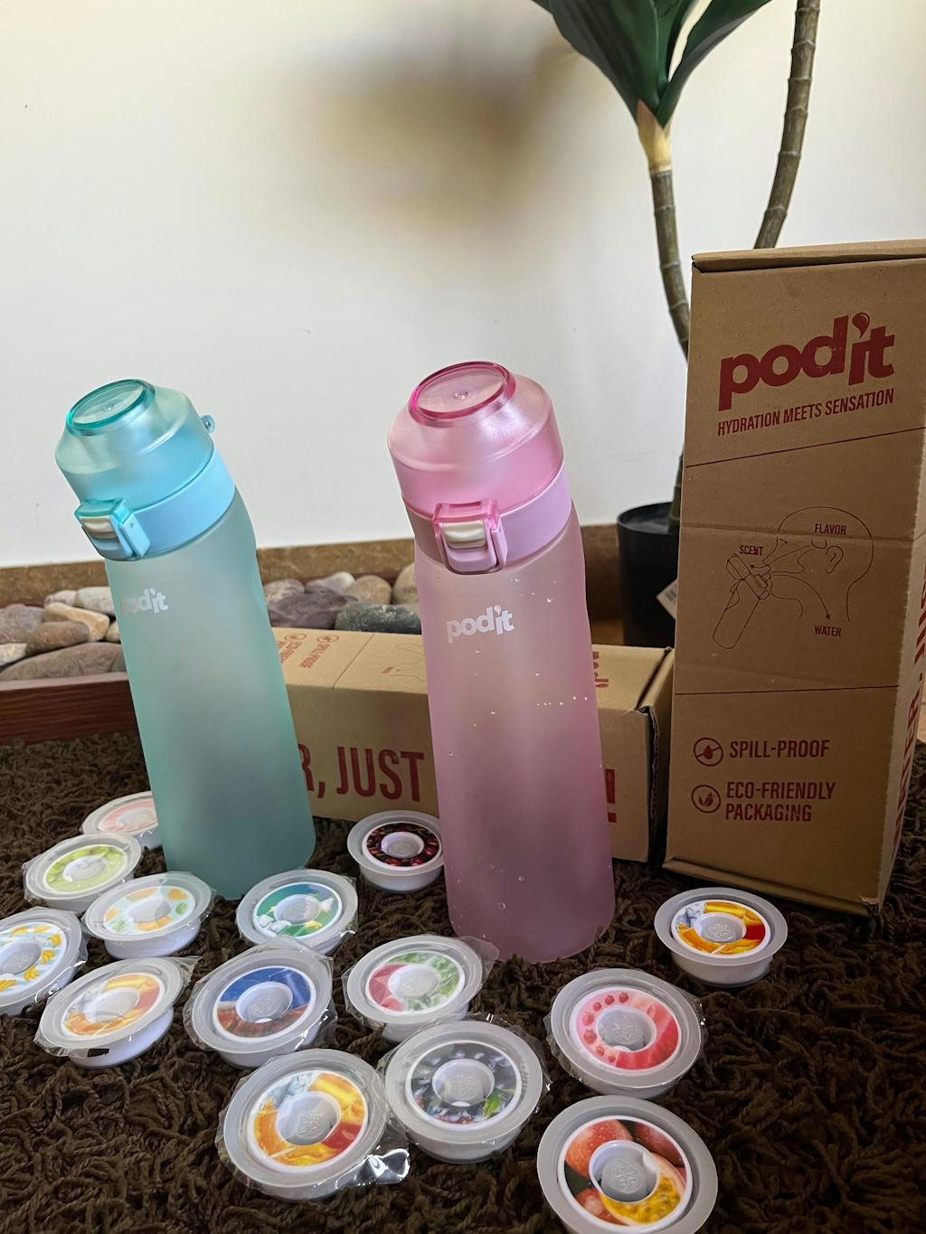 Podit® | Water Bottles, experience flavored water through scent