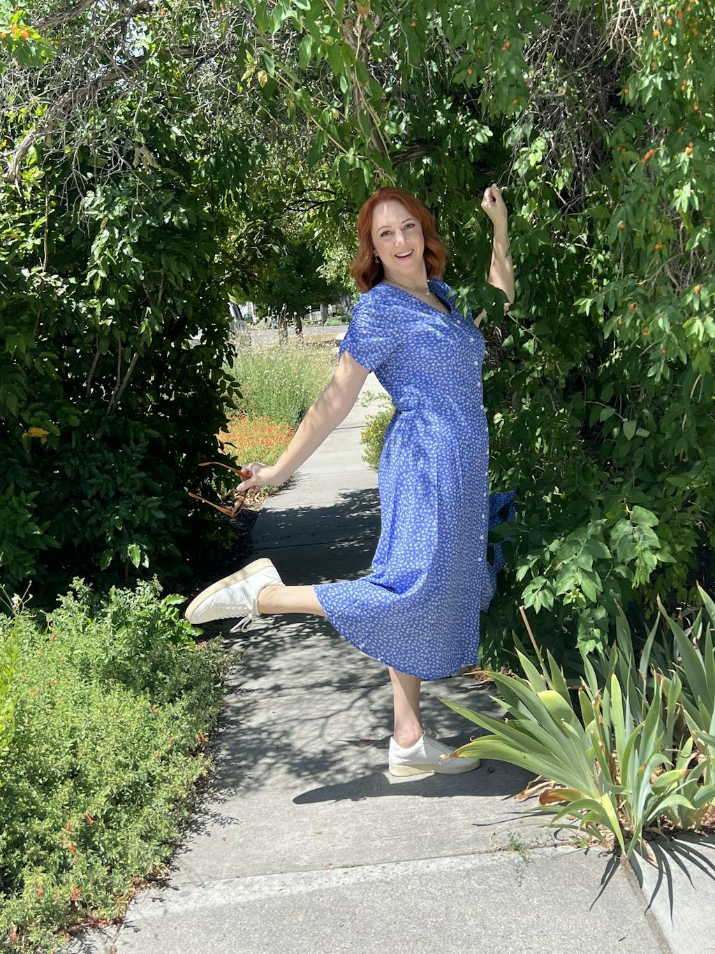 Periwinkle Dress | Button-up, Cute, Comfy Fabric | Sonnet Dress – Poet ...