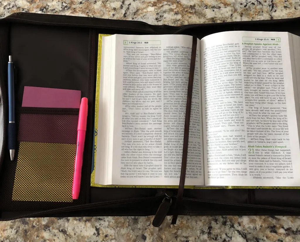 Polare Full Grain Leather Bible Case Book Protective Holder Bible Cove