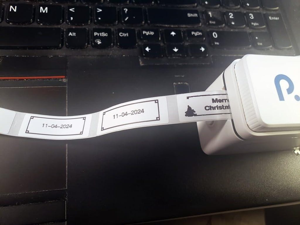 POLONO P31S Label Maker Machine with Tape, Portable Bluetooth Label Pr ...