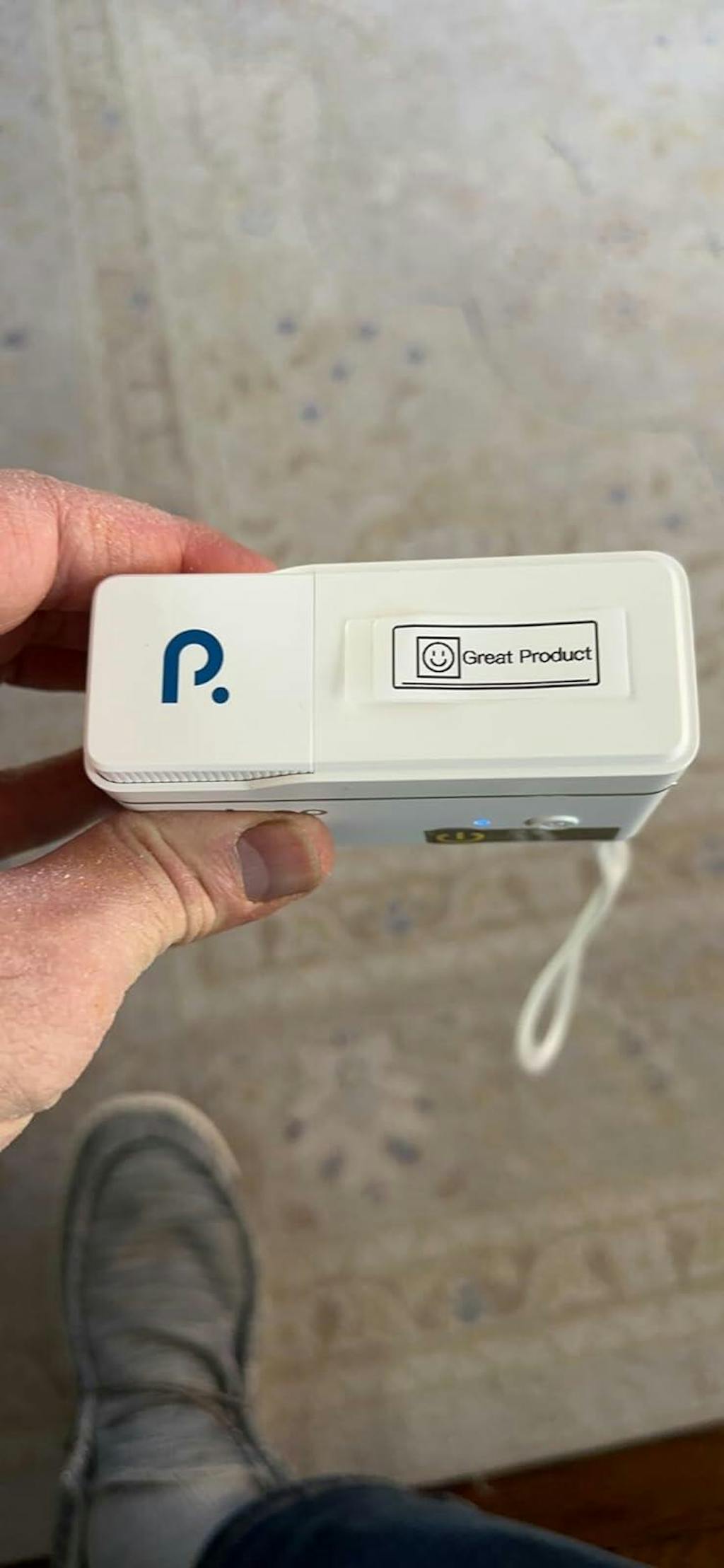 POLONO P31S Label Maker Machine with Tape, Portable Bluetooth Label Pr ...