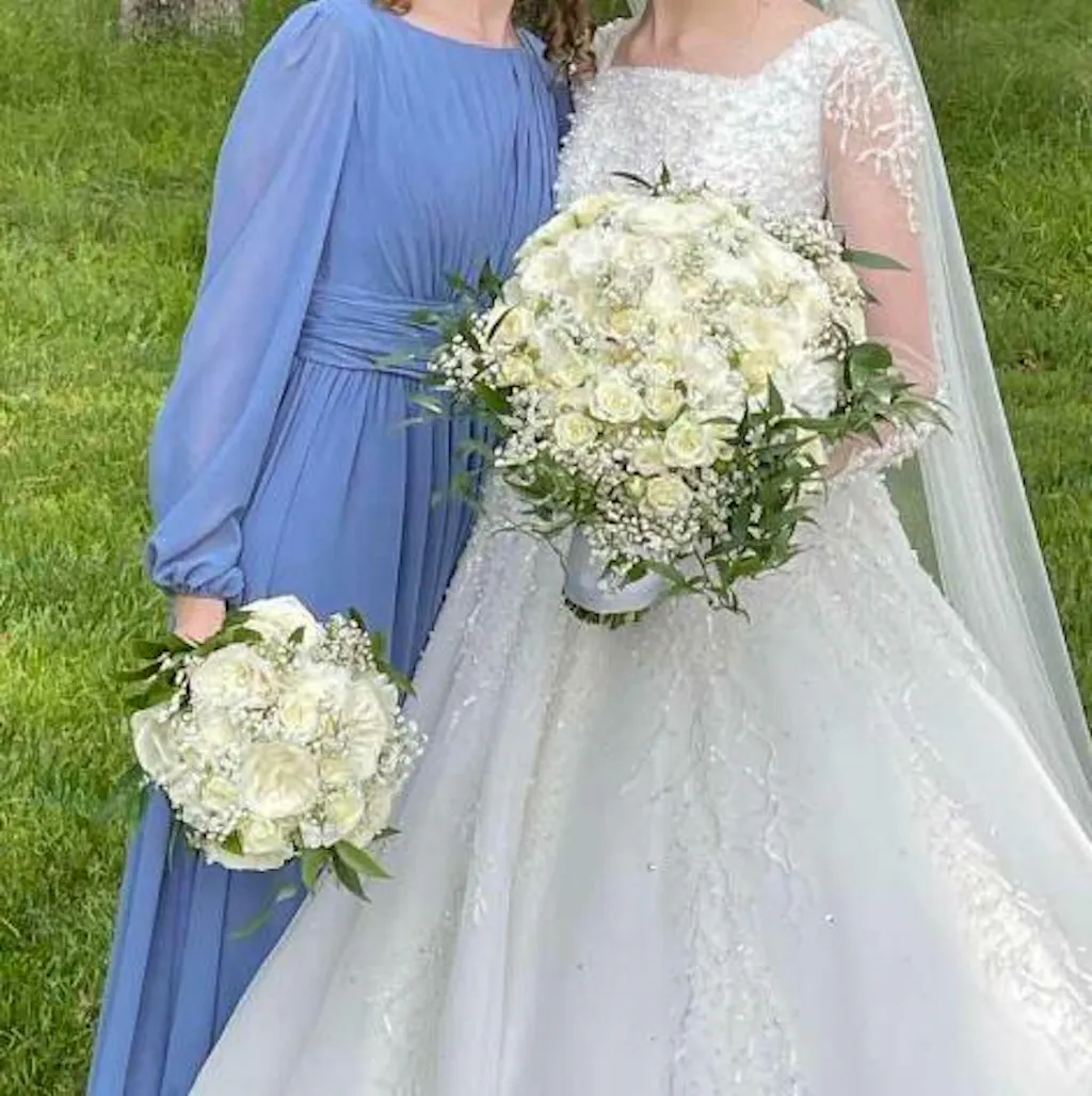 Lila Charming Long Sleeves Floor Length Chiffon Bridesmaid Dresses
